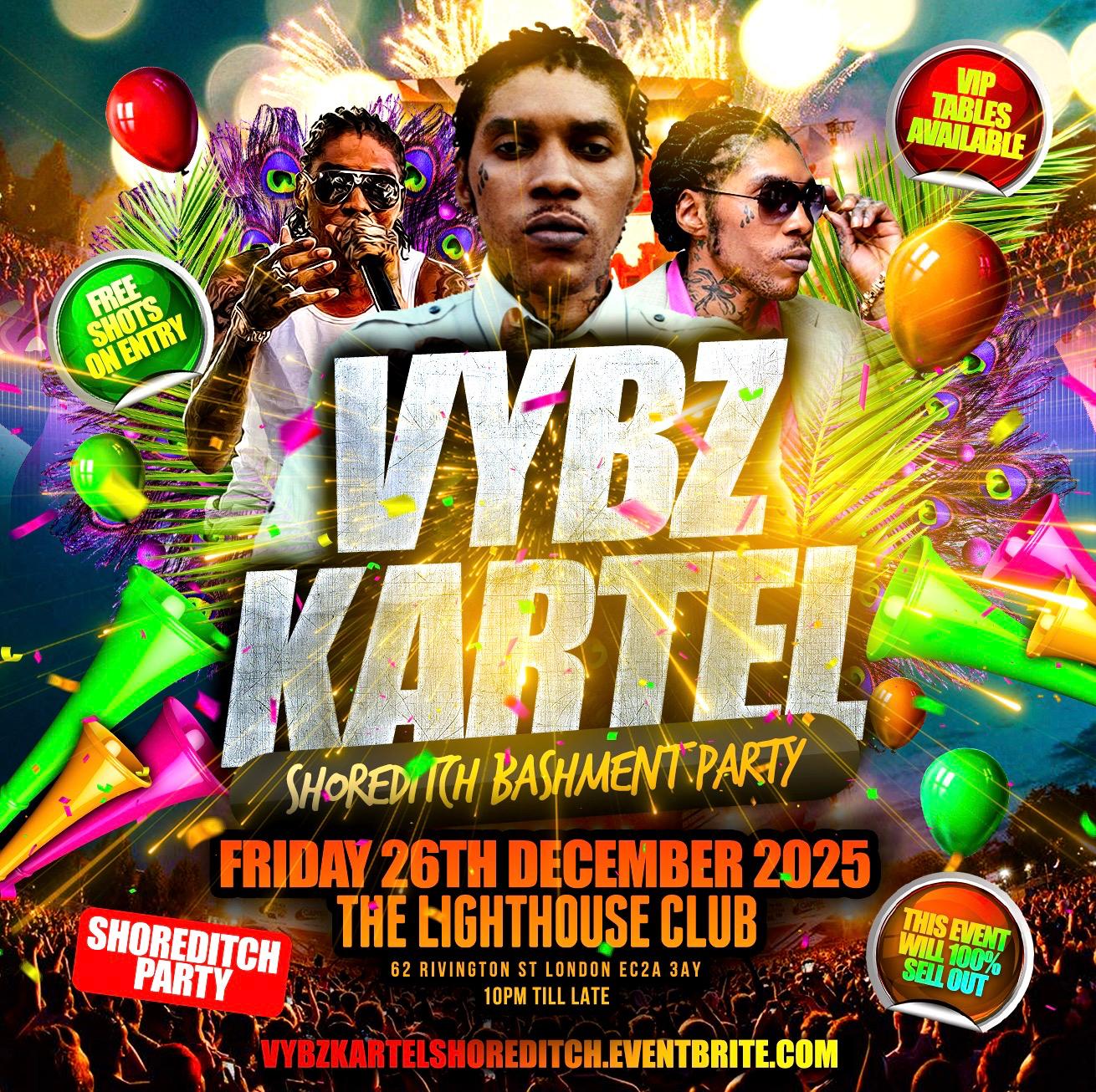 Vybz Kartel - Shoreditch Bashment Party | Shoobs
